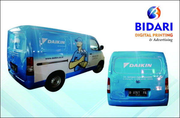 Branding Mobil Ukuran Standard - Bidari Digital Printing & Advertising